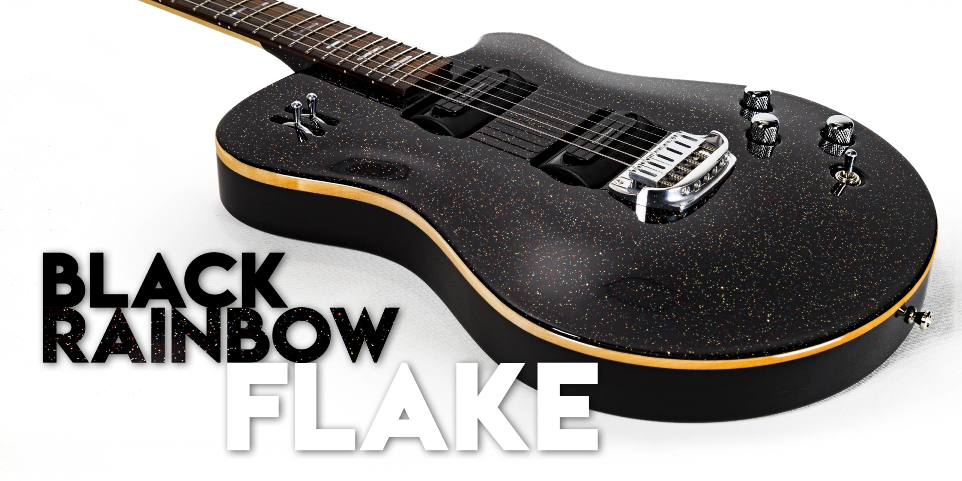 BLACK RAINBOW FLAKE 017 WILD CUSTOM GUITARS | gyrock — gyrock