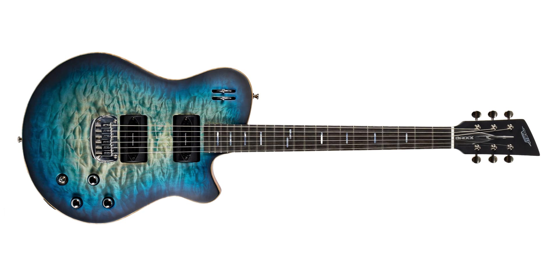 DARK BLUE OCEAN BURST 021 WILD CUSTOM GUITARS | gyrock — gyrock