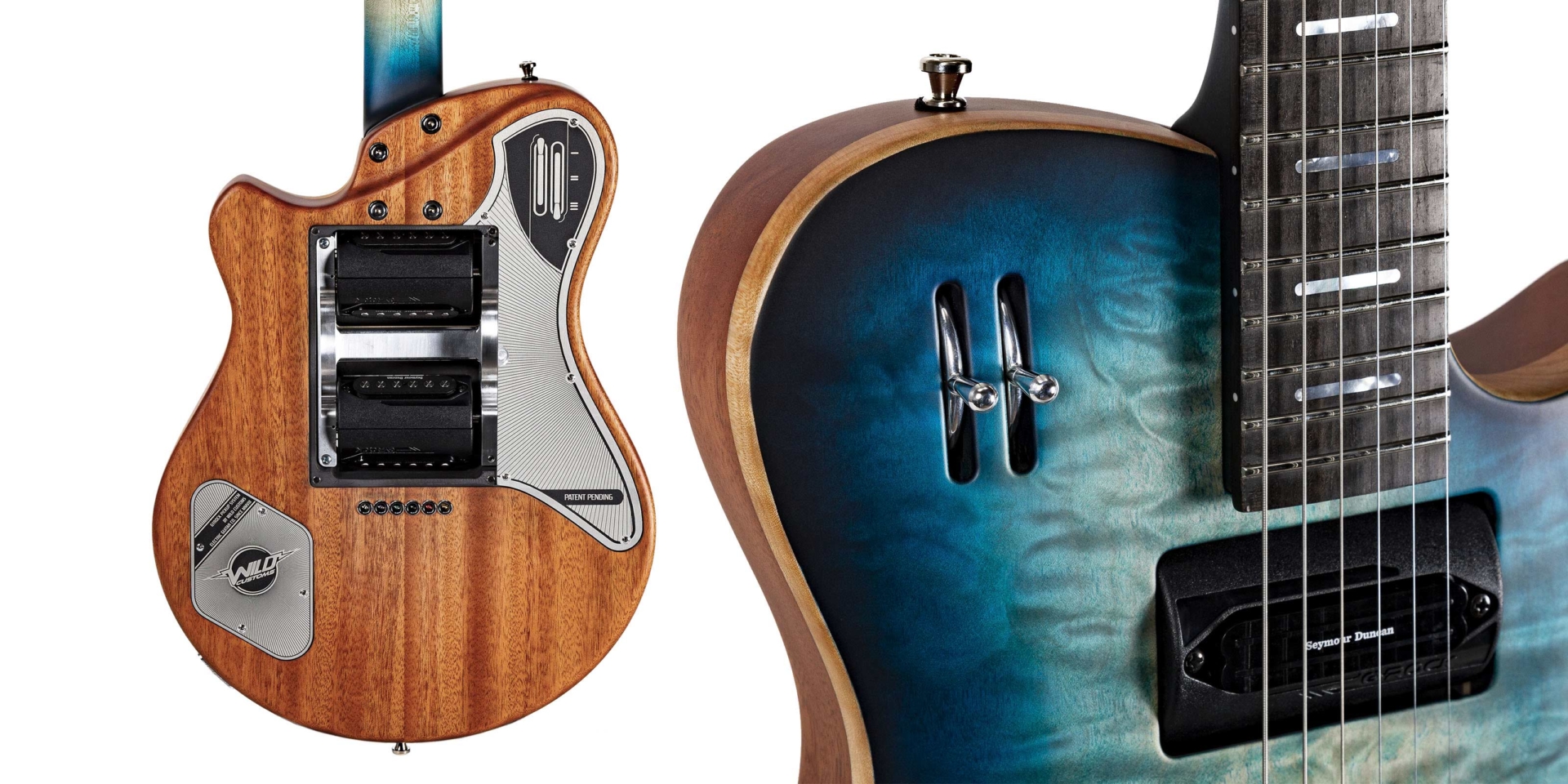 DARK BLUE OCEAN BURST 021 WILD CUSTOM GUITARS | gyrock — gyrock